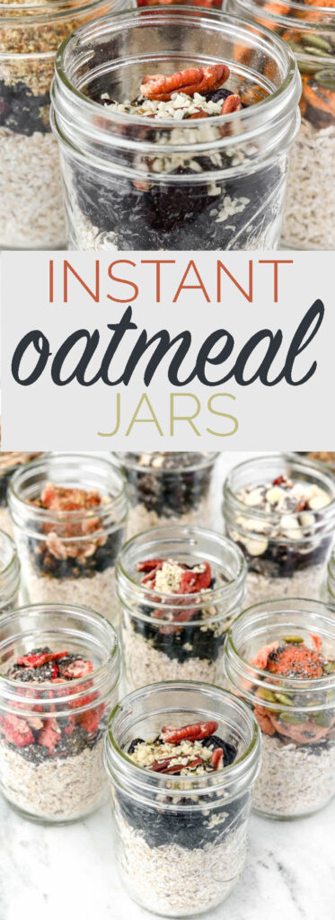 Make Ahead Instant Oatmeal Jars
