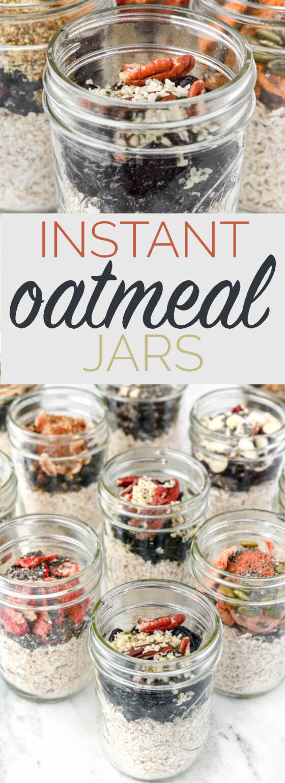 Make Ahead Instant Oatmeal Jars