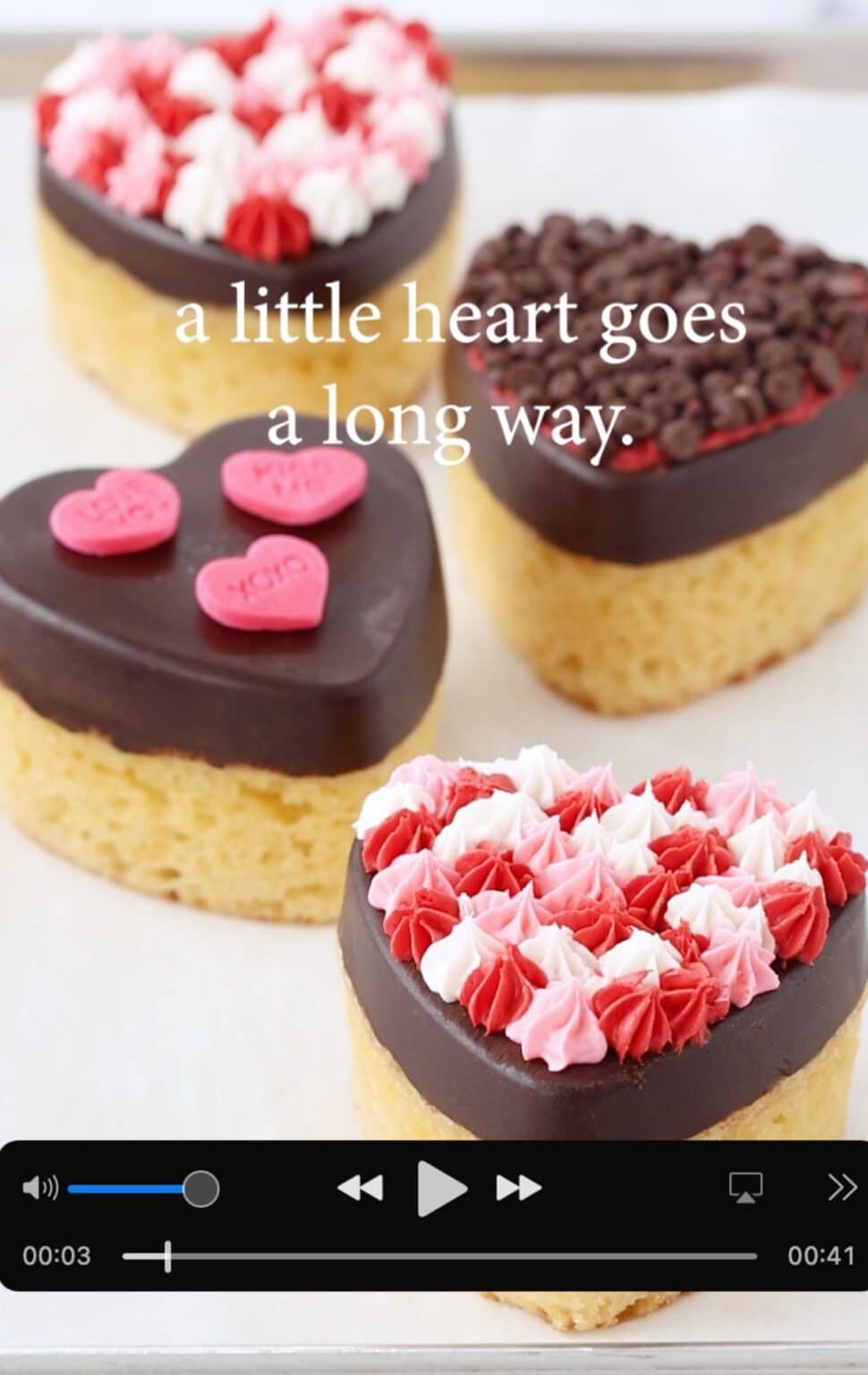 Mini Heart Shaped Cakes | Simply Sissom